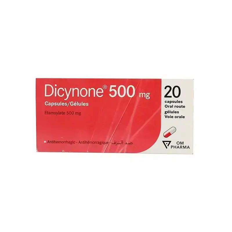 Dicynone 500 mg 20 Caps Antihemorrhagic – Aldawaeya Pharmacy