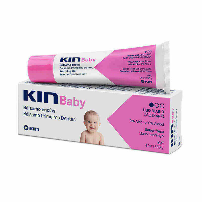 Kin Baby Teething Gel Strawberry Flavour 30 ml – Aldawaeya Pharmacy