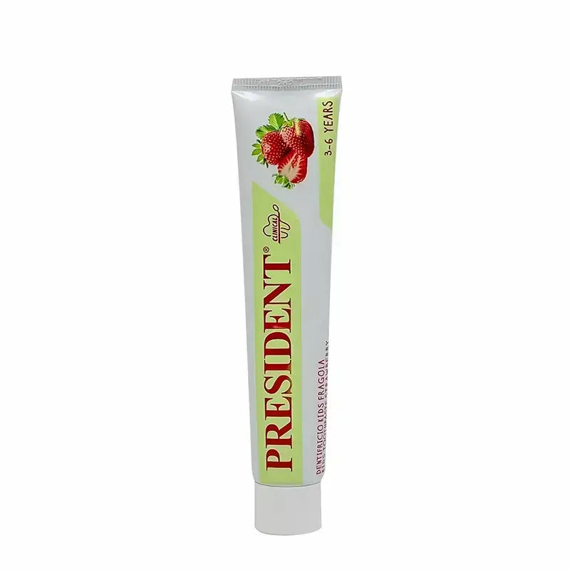 President Kids 3-6 Years Toothpaste Strawberry Flavor 50 ml – Aldawaeya ...