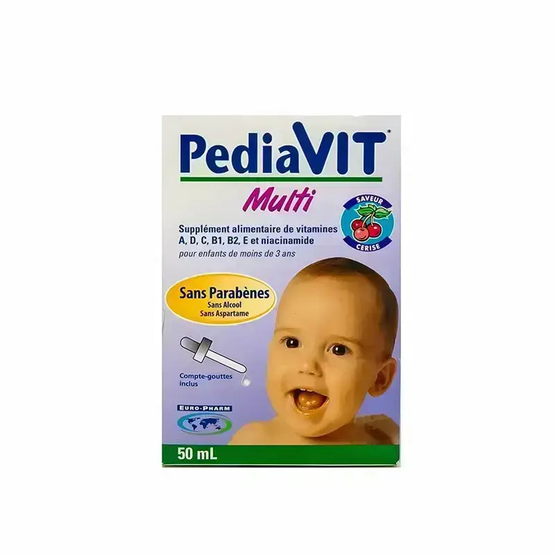 Pedia Vit Multi Drops With Cherry Flavoured 50 ml – Aldawaeya Pharmacy