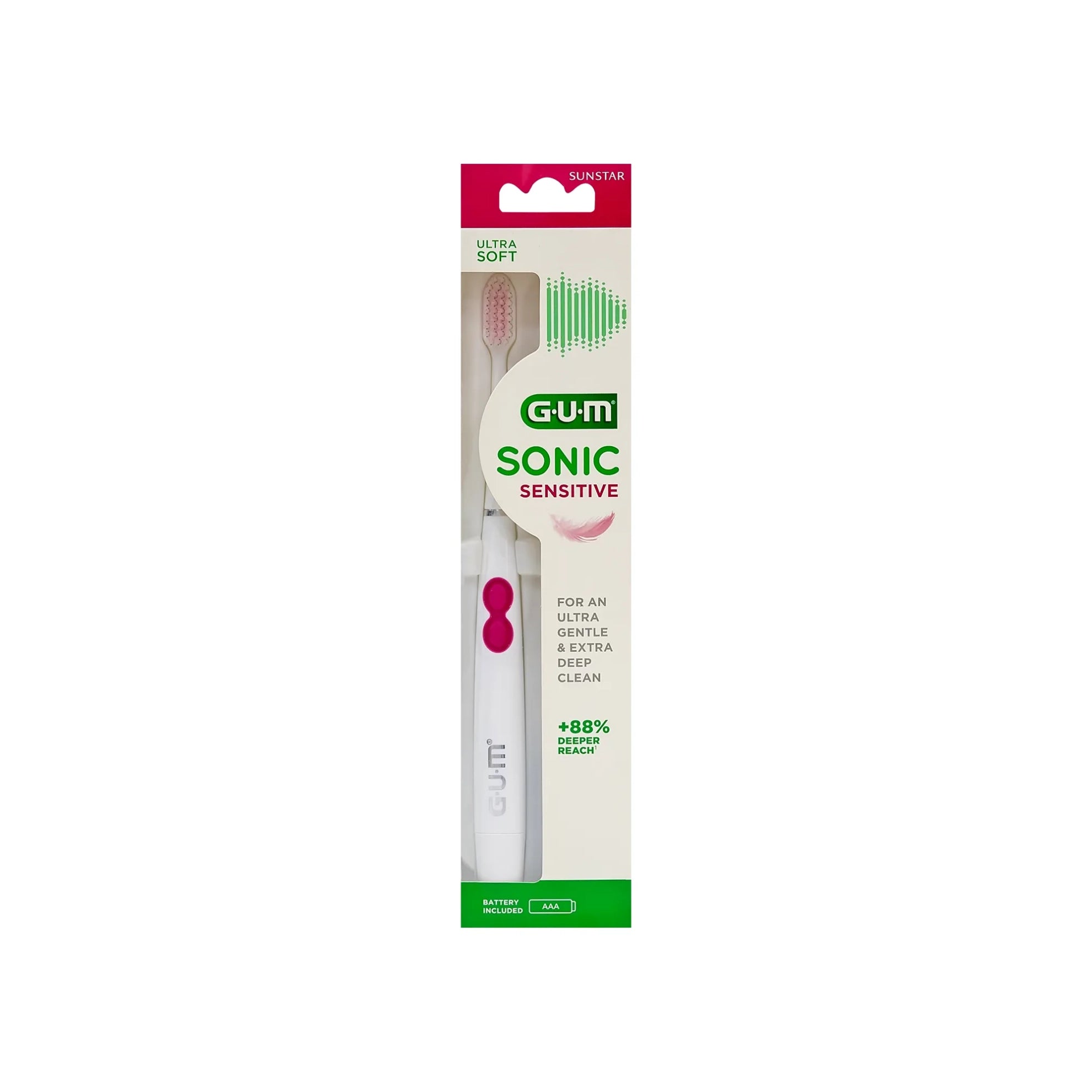 Butler Gum Sonic Sensitive Ultra Soft Battery Toothbrush 1 Pc 4101 ...